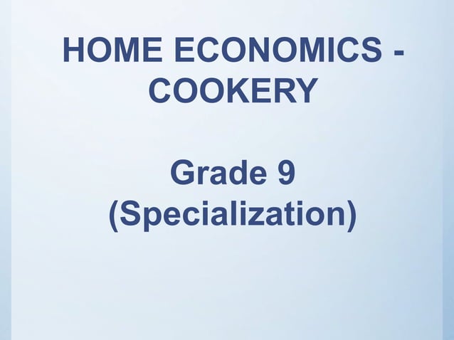 1.PECs in Cookery .pptx | Cooking | Food & Drink