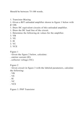 1. Multistage AmplifierPart AConstruct the circuit shown in Fi.docx