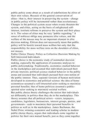 1. Public Policy Understanding public policy is both an art a.docx