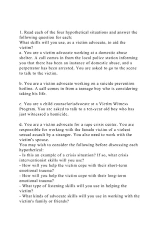 1. Read each of the four hypothetical situations and answer the fo.docx