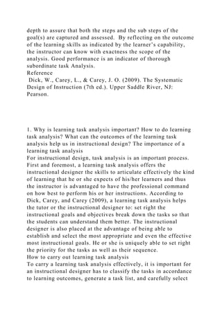 1. Why is learning task analysis important How to do learning tas.docx
