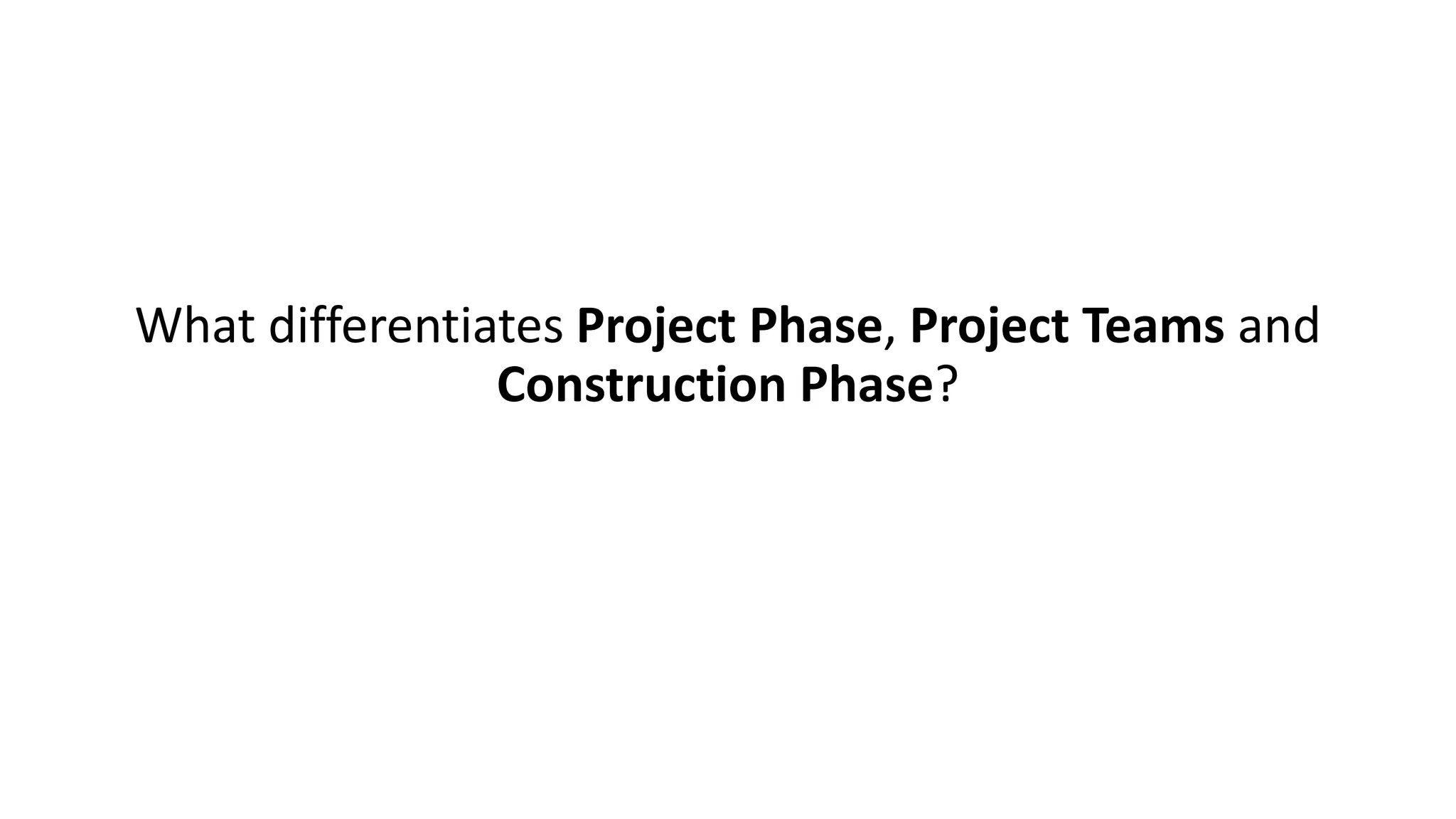 Construction Stages and Construction Teams | PDF