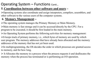 Introduction of OS & Classification of Software | PDF