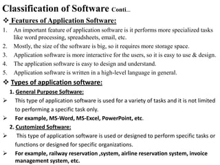 Introduction of OS & Classification of Software | PDF