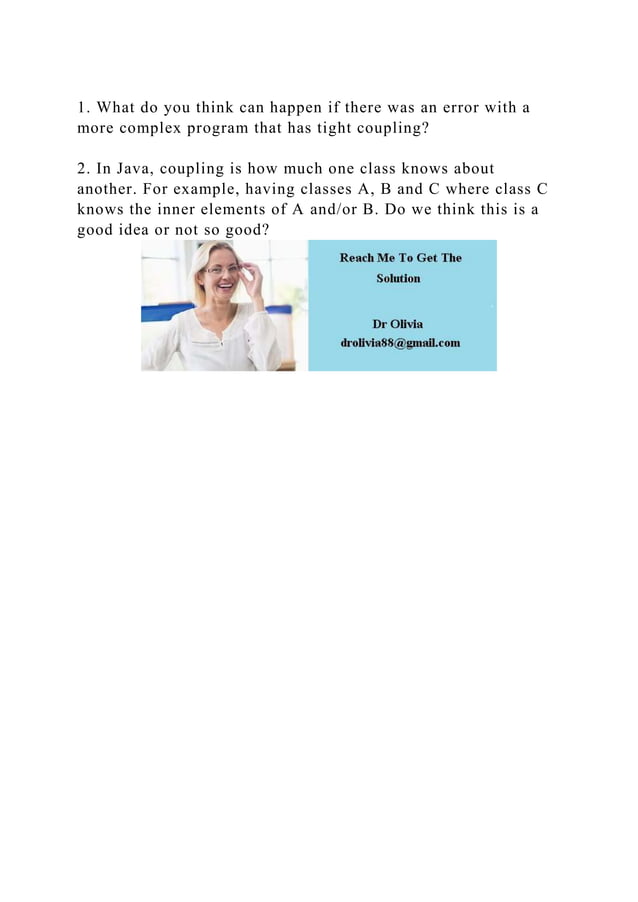 1. What do you think can happen if there was an error with a more co.docx