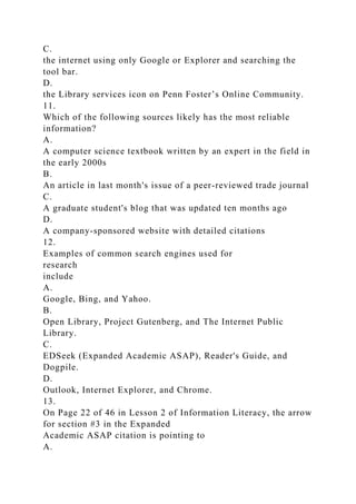 1. An example of an almanac isA. Old Farmers.B. World Boo.docx