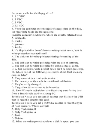1. High-level formatting in Windows XP, Vista, and 7 uses which tool.docx