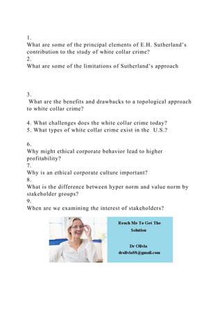 1. What are some of the principal elements of E.H. Sutherland’s co.docx