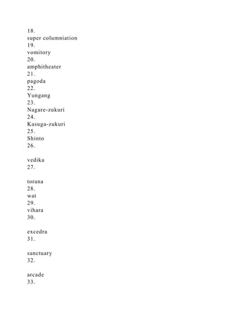 1.Stoa2.Temenos3.agora4.basilica5.pantheon6..docx
