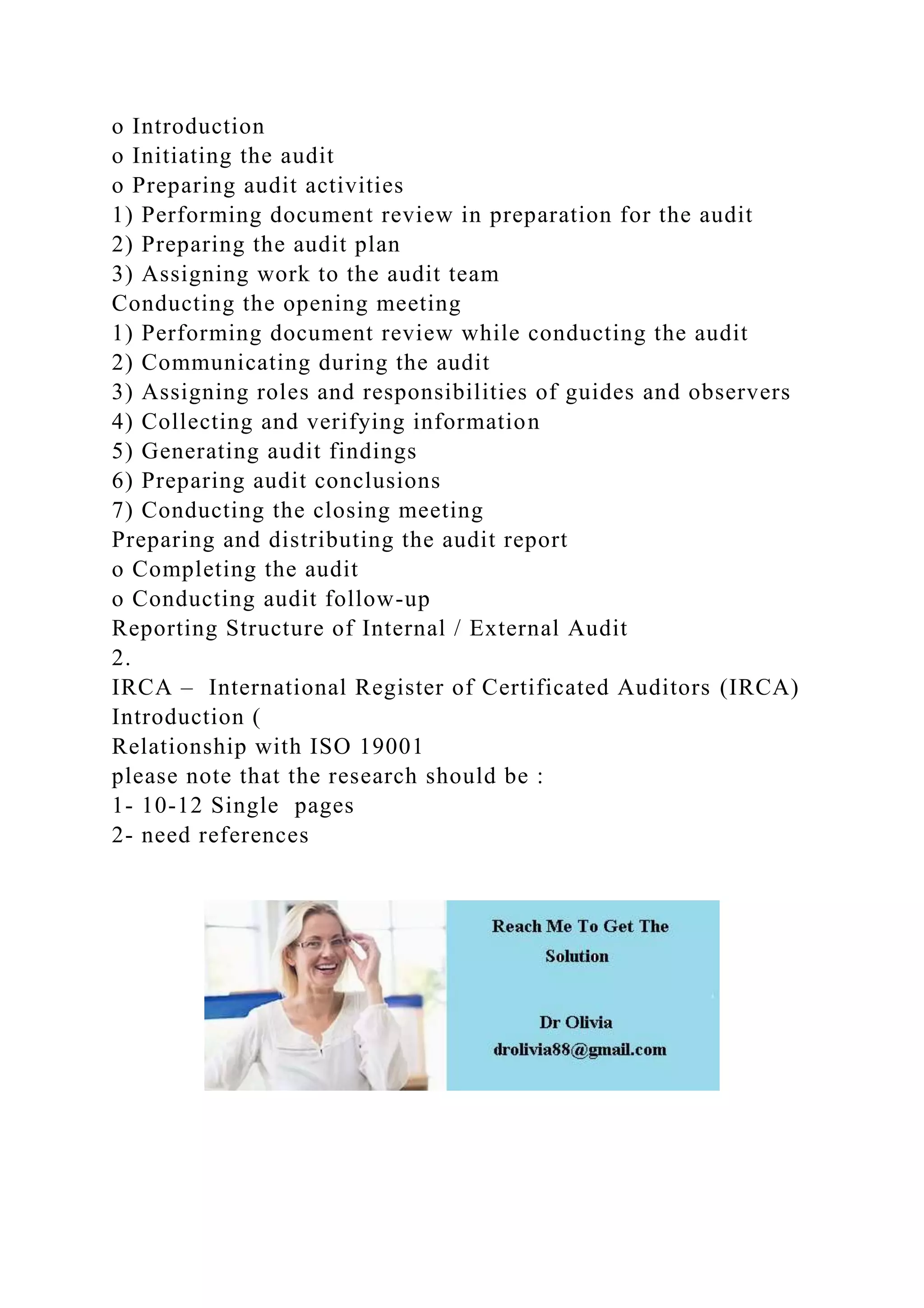 1. ISO 19001 + auditing AbstractWhat is ISO 19001SCOPE AND.docx