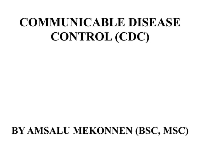 1 Cdc Introduction To Communicable Disease Control Pdf Infectious