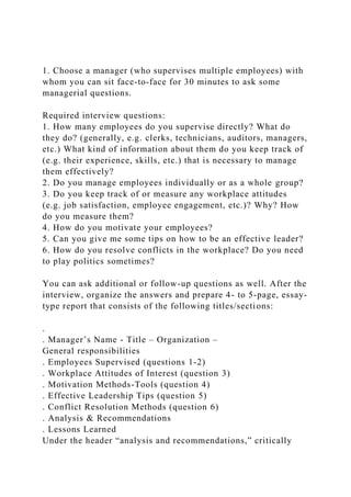 1. Choose a manager (who supervises multiple employees) with whom .docx