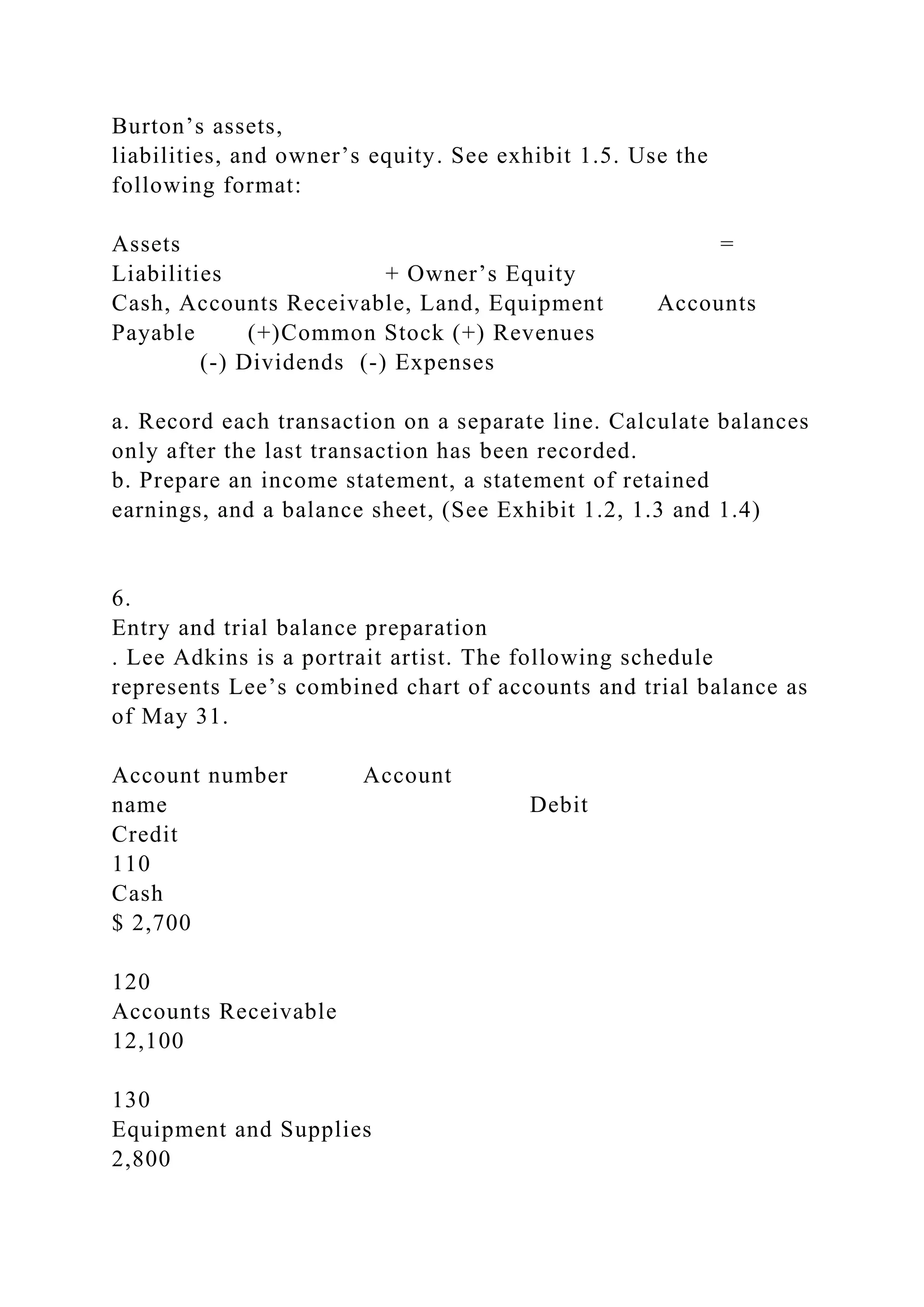 1. Recognition of normal balances The following items appeared i.docx ...