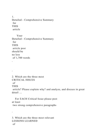 1. Detailed - Comprehensive Summary for THIS article .docx