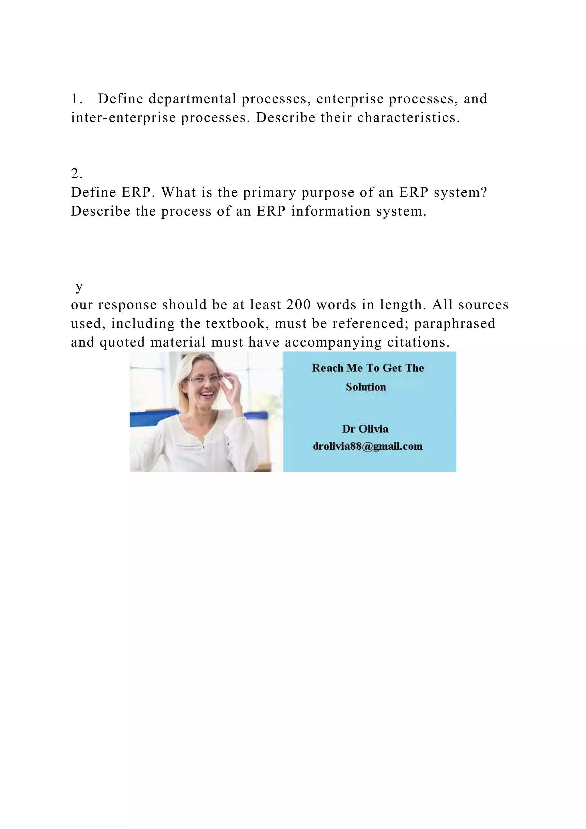 1. Define departmental processes, enterprise processes, and inter-.docx