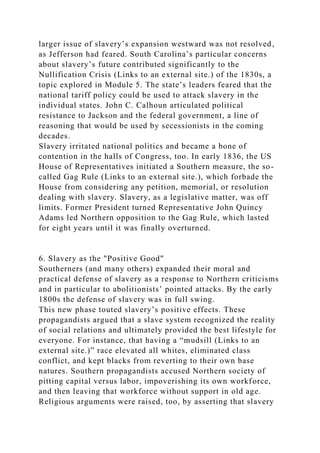 1. Slavery and the Early RepublicThe concept of liberty as espou.docx