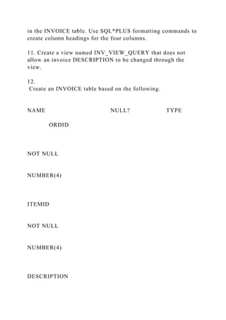 1.Create an INVOICE_2 table from the INVOICE table using a selec.docx