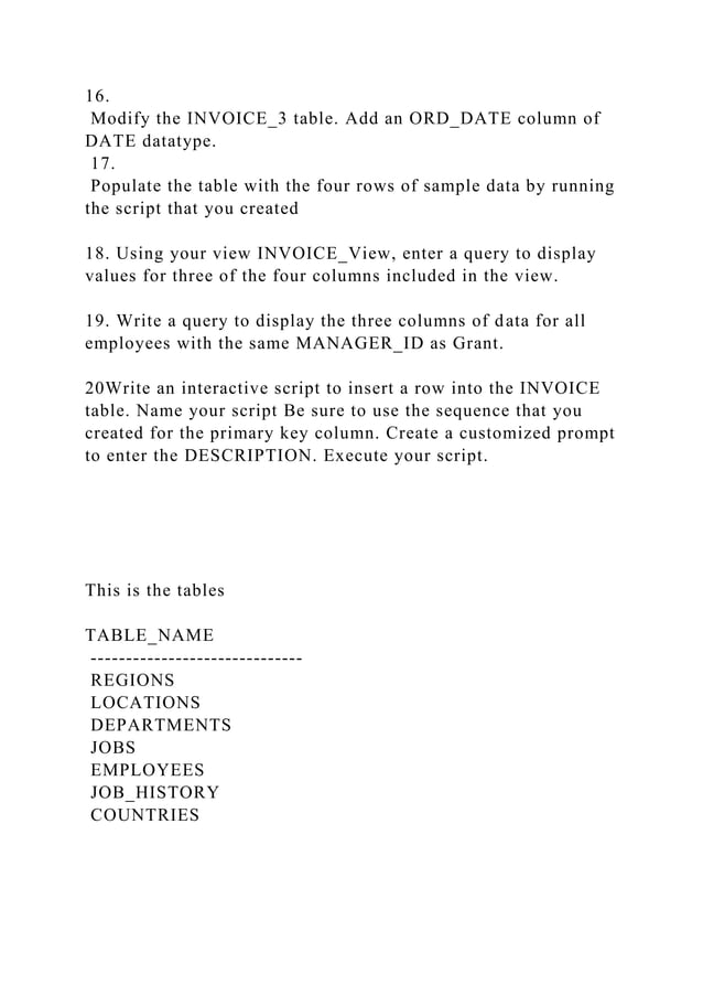 1.Create an INVOICE_2 table from the INVOICE table using a selec.docx