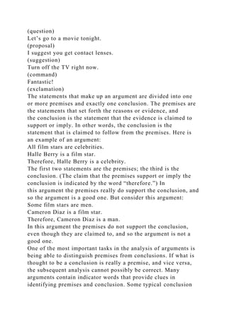 1.1Arguments, Premises, and ConclusionsHow Logical Are You·.docx