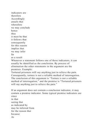 1.1Arguments, Premises, and ConclusionsHow Logical Are You·.docx