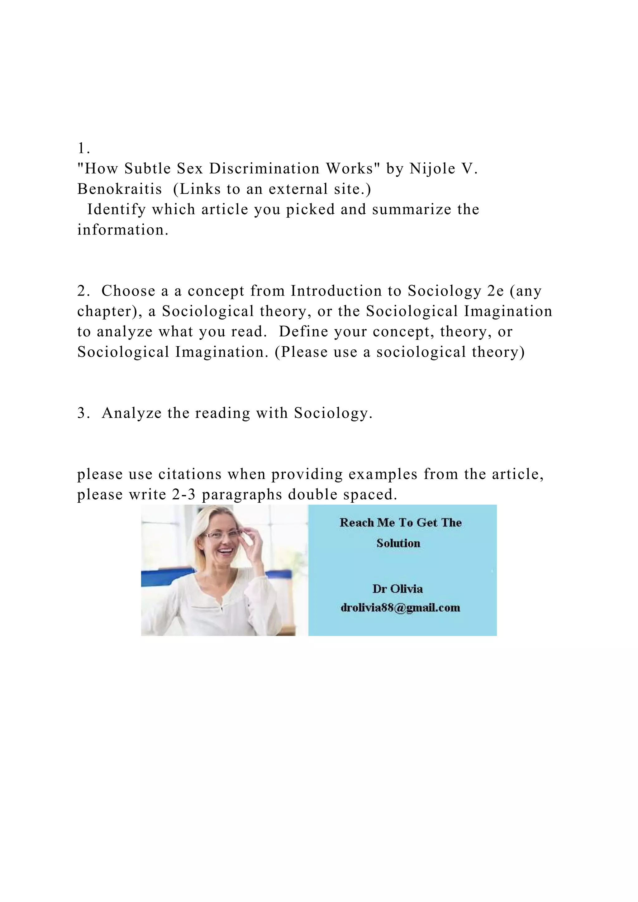 1. How Subtle Sex Discrimination Works by Nijole V. Benokra.docx