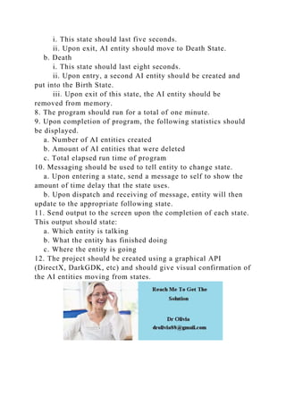 1. Create an Entity Generator Class - This class should a. C.docx