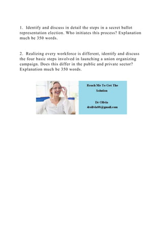 1. Identify and discuss in detail the steps in a secret ballot repr.docx