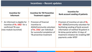 NTEP status updates and plans for ending TB in India | PPTX