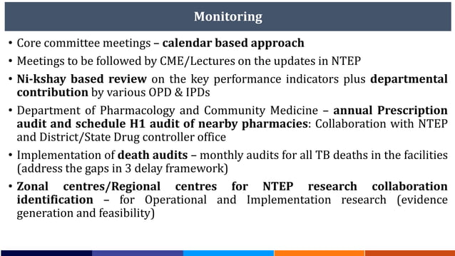 NTEP status updates and plans for ending TB in India | PPTX