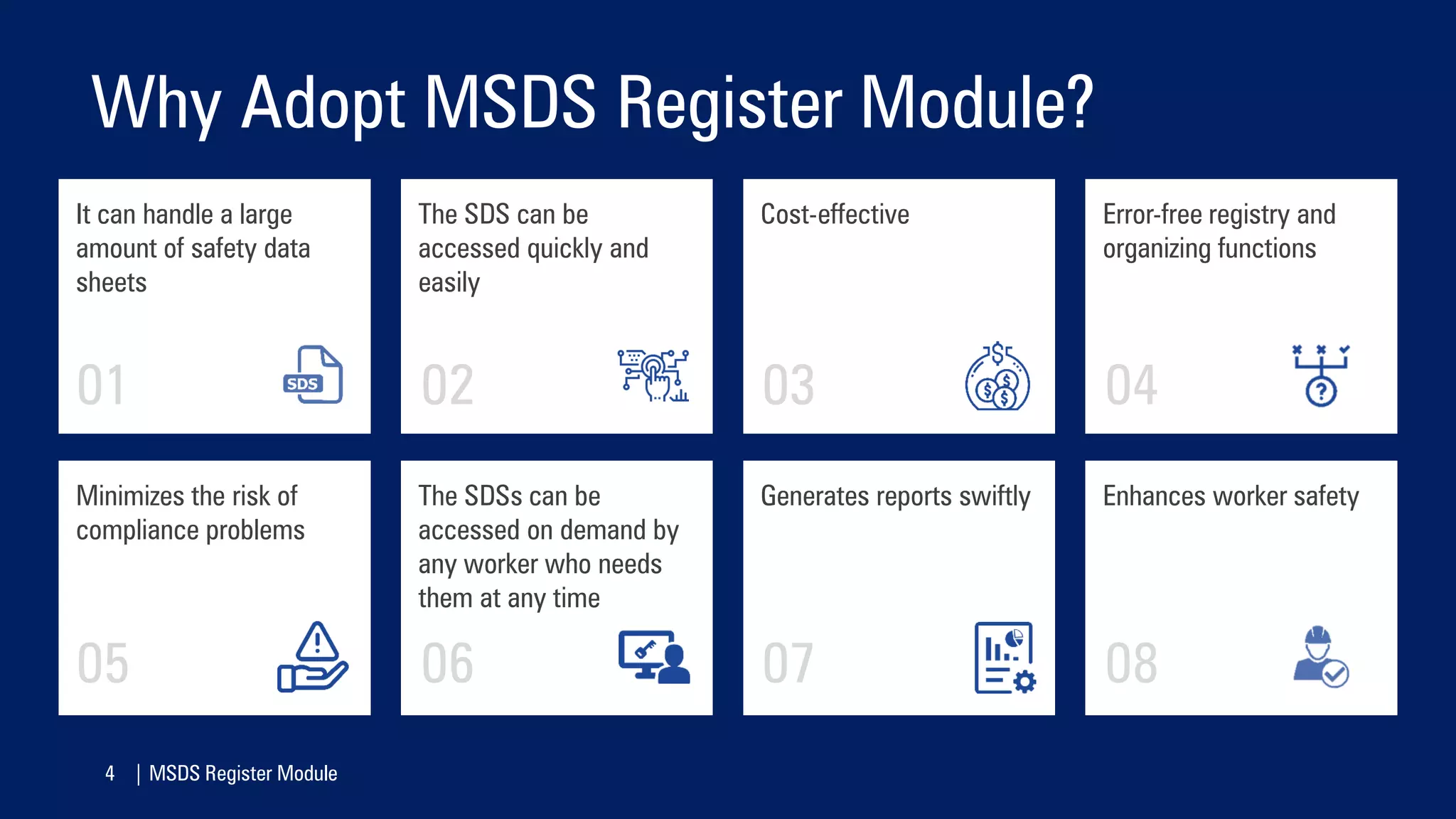 MSDS Register Module | PPT