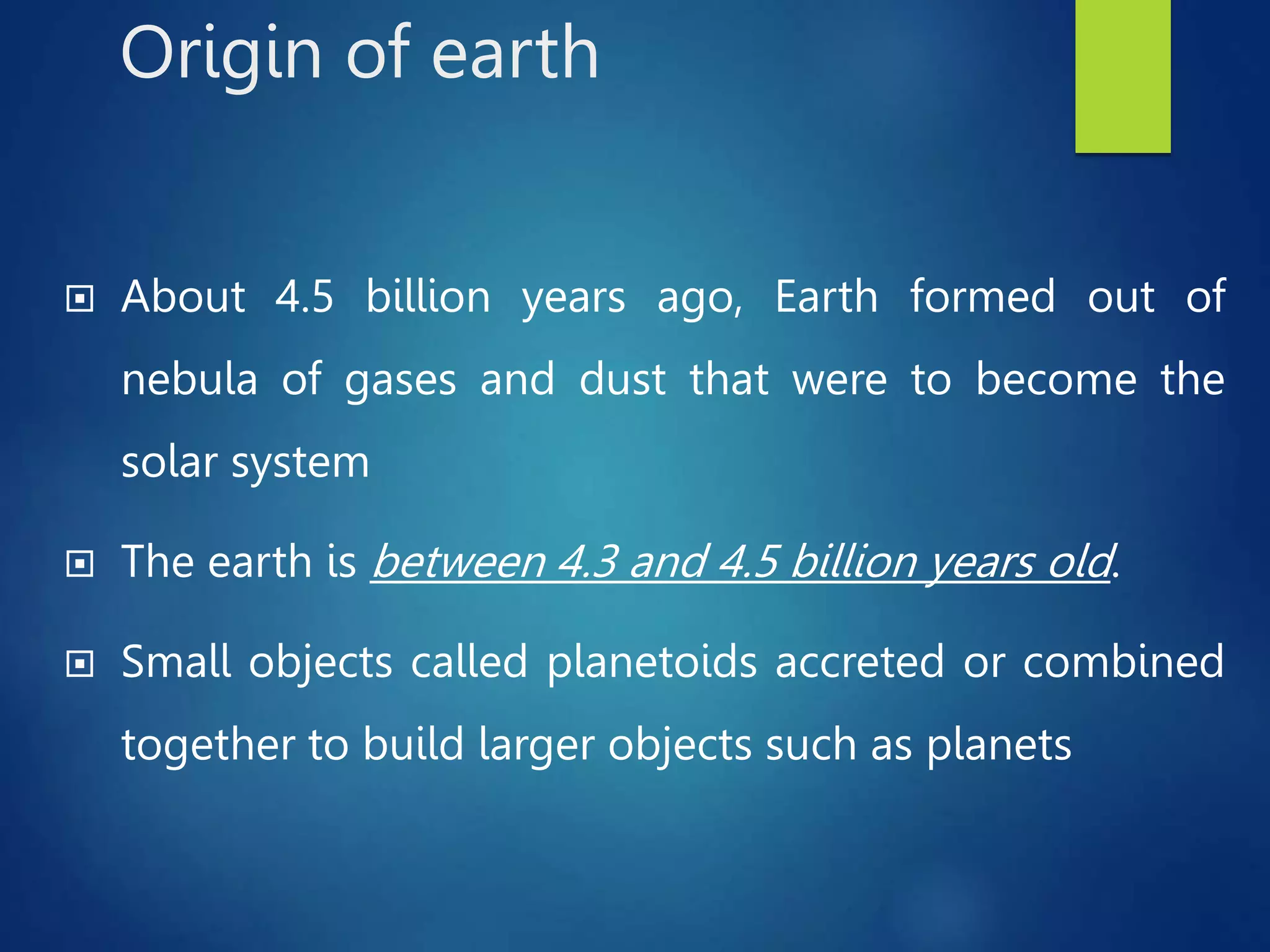 Origin of Earth.ppt