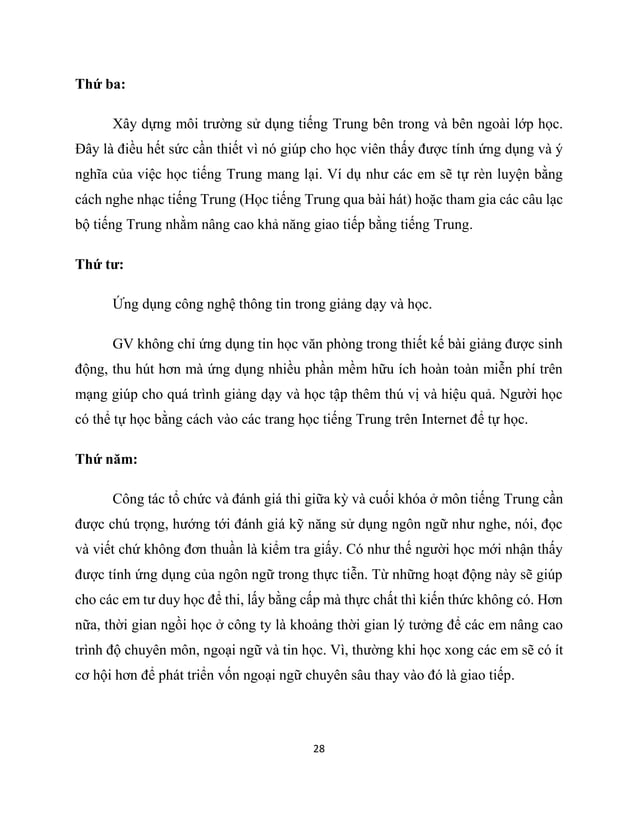 BÁO CÁO THỰC TẬP: CÔNG TÁC GIẢNG DẠY TIẾNG TRUNG TẠI CÔNG TY TNHH TƯ VẤN GIÁO DỤC | DOCX