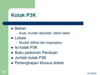 1. PENYEDIAAN FASILITAS P3K.ppt