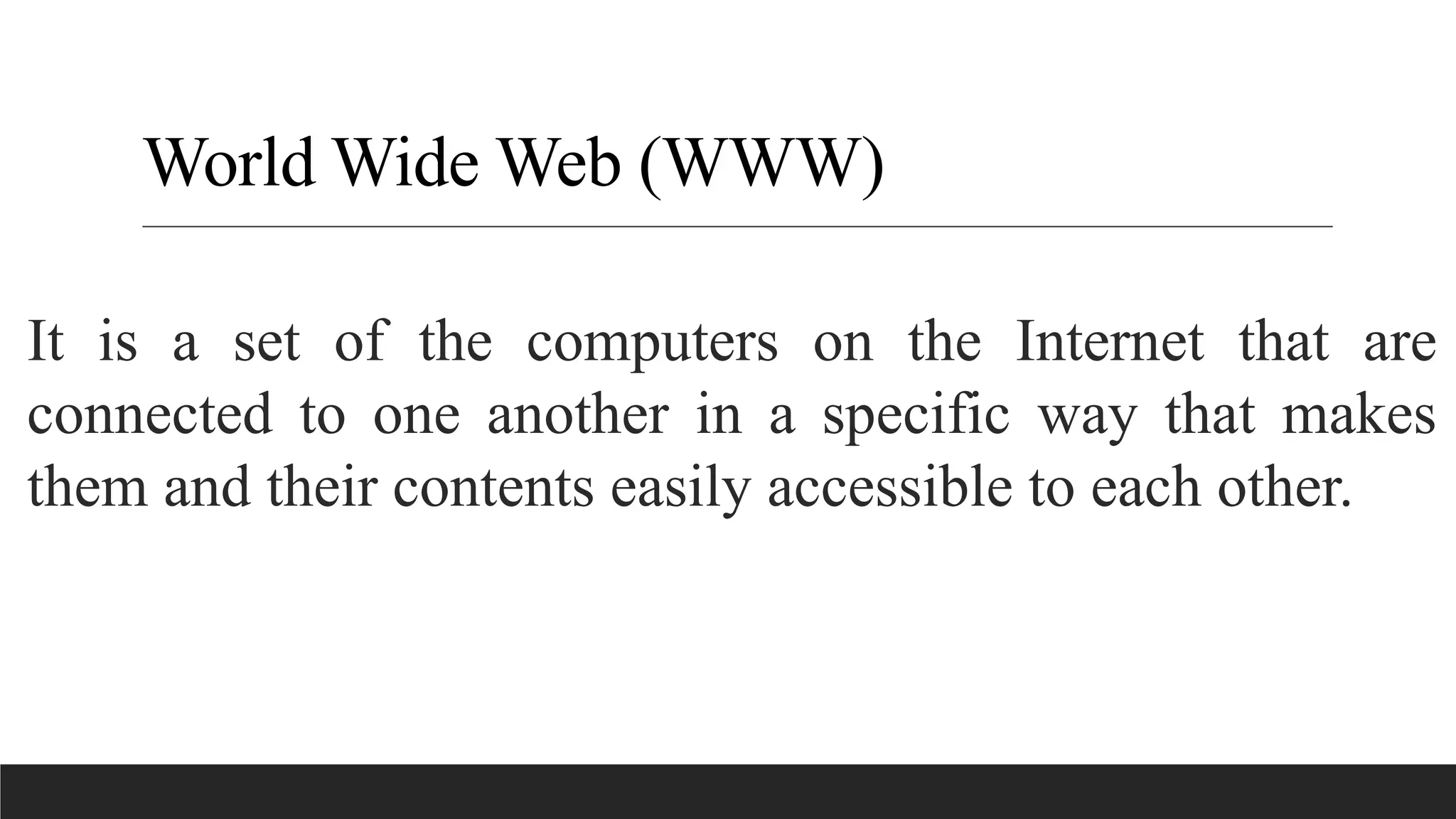 Introduction To Internet Ppt