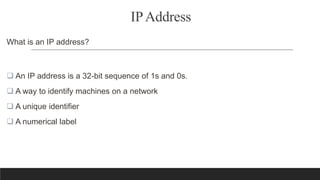 Introduction to internet | PPTX