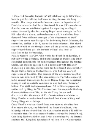 1. Case 3-4 Franklin Industries’ Whistleblowing (a GVV Case)Natali.docx