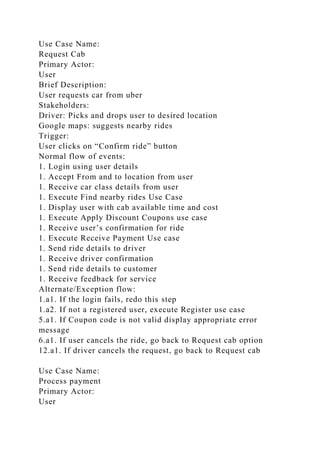 1. Use Case DiagramThe following Use Case Diagram shows the pr.docx