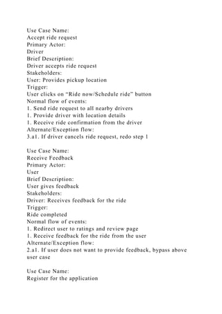 1. Use Case DiagramThe following Use Case Diagram shows the pr.docx
