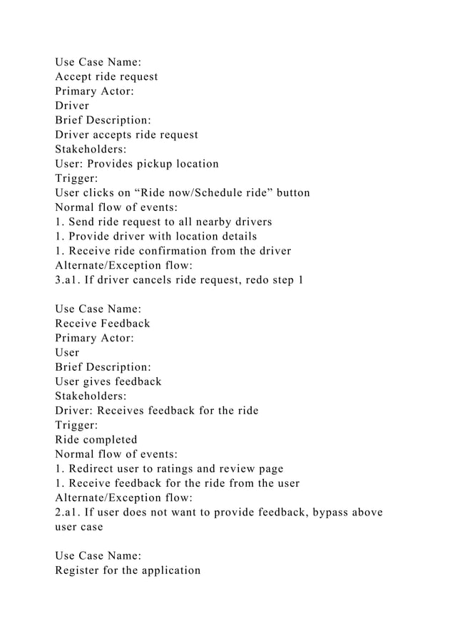 1. Use Case DiagramThe following Use Case Diagram shows the pr.docx