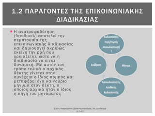 Αποτελεσματική Επικοινωνία: έννοια, εμπόδια και τεχνικές | PPTX