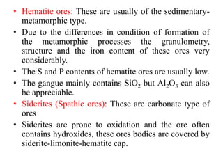 1.2 Raw materials and its preparation for iron making.pptx