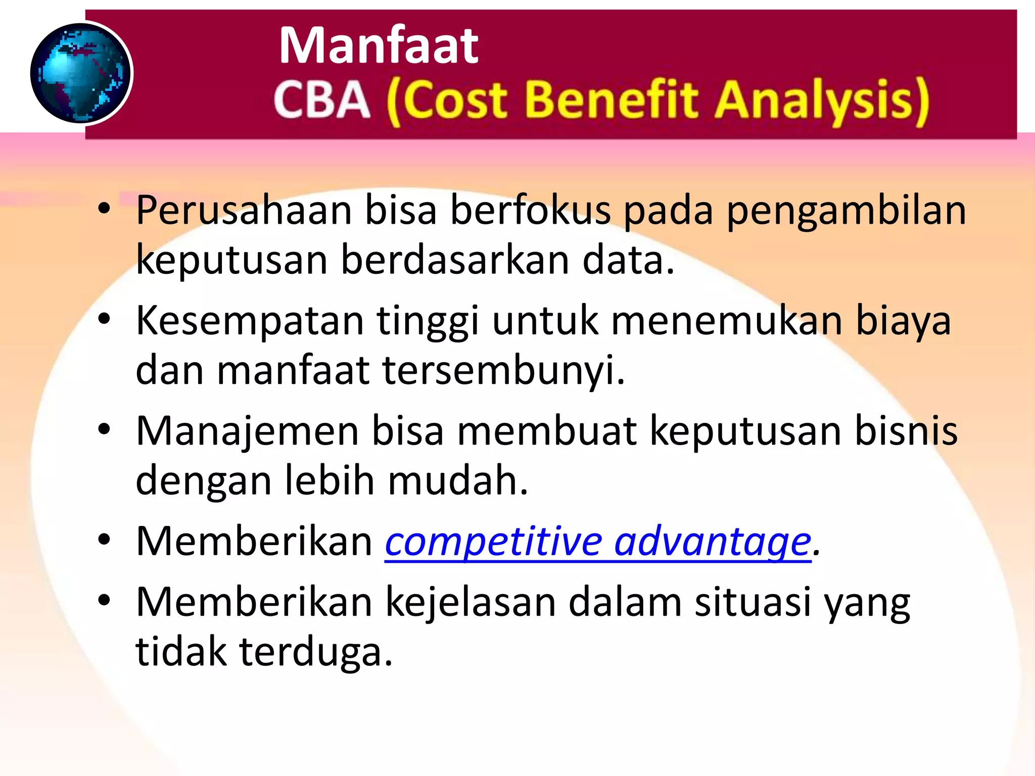 Fundamental of CBA (Cost Benefit Analysis)_ Cost Benefit Analysis (CBA ...