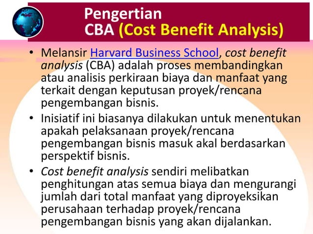Fundamental of CBA (Cost Benefit Analysis)_ Cost Benefit Analysis (CBA ...