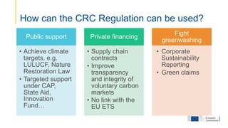 Commission proposal for a Carbon Removal Certification (CRC) Regulation ...