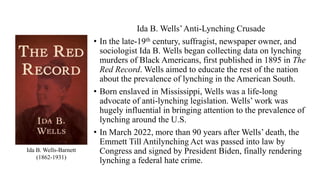 1.17.23 The Nadir: Race Relations in Early 20th C America.pptx | Law