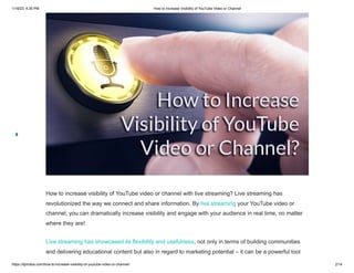 1.How to Increase Visibility of YouTube Video or Channel.pdf