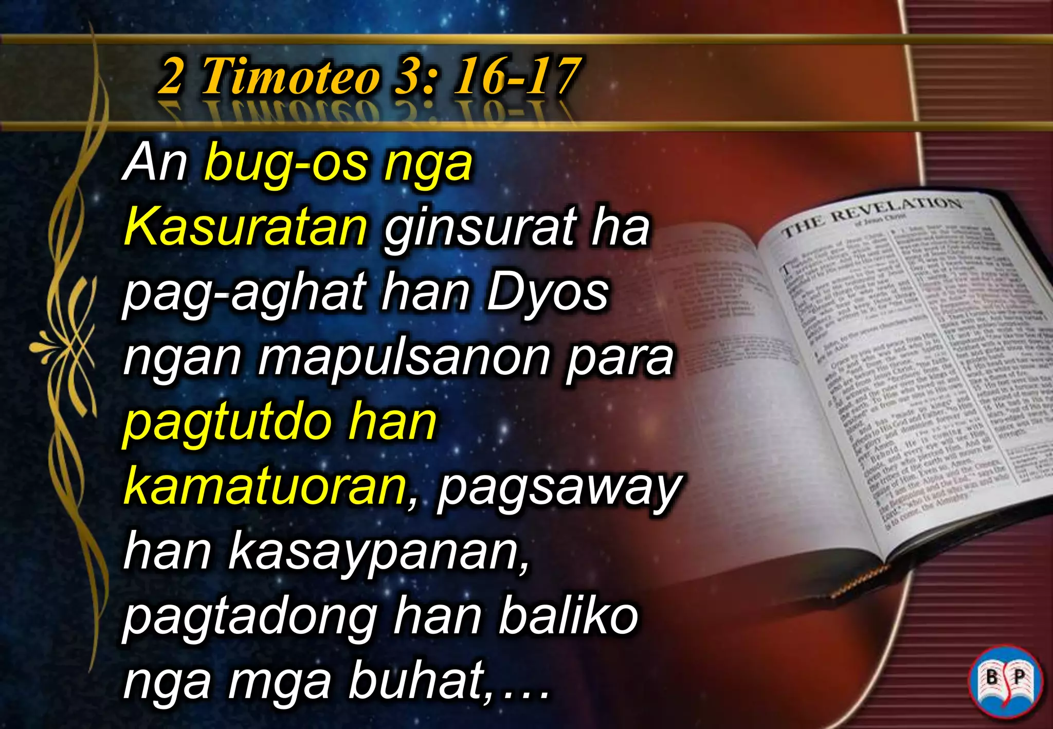 1. Bible and Great Controversy CEBUANO SDA.pptx