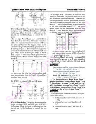 Bangladesh Bank Assistant Maintenance Engineer Question Solution. | PDF