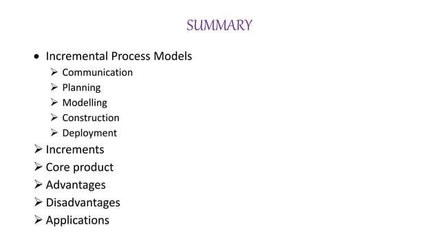 1.3 Incremental Model.pptx | Computer Software and Applications | Computing