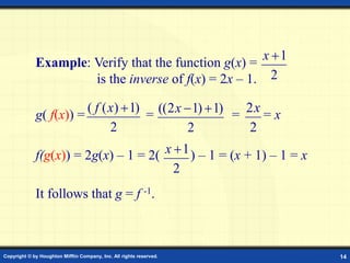 1.9 Inverse Functions.ppt